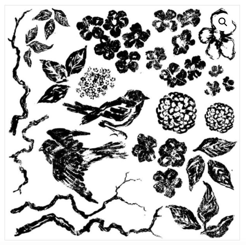 Birds Branches Blossoms Stamp – Midwest Charm